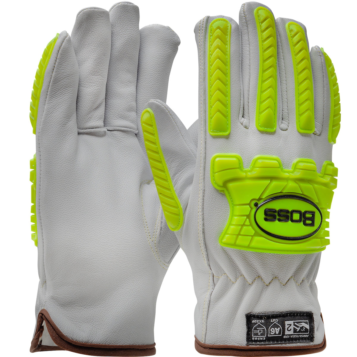 Cut Resistant Gloves - PIP Boss® Premium Top Grain Goatskin Leather Dr ...