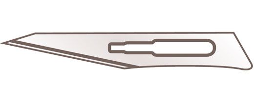 Utility Blade - Martor SCALPEL BLADE NO. 25 (100 per box), 25.50 ...