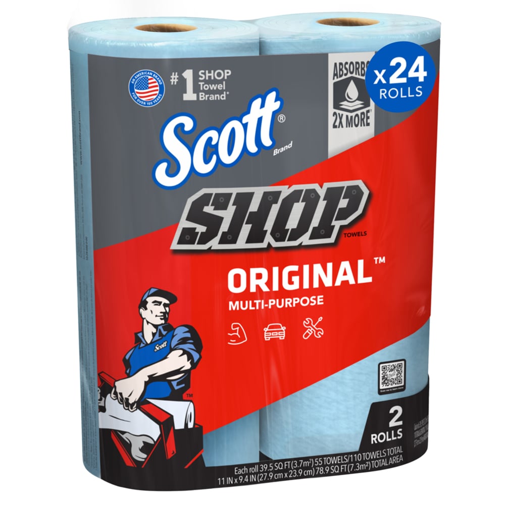 Wipers - Scott® Shop Towels Original™ (Case of 24 Rolls), 75040 ...