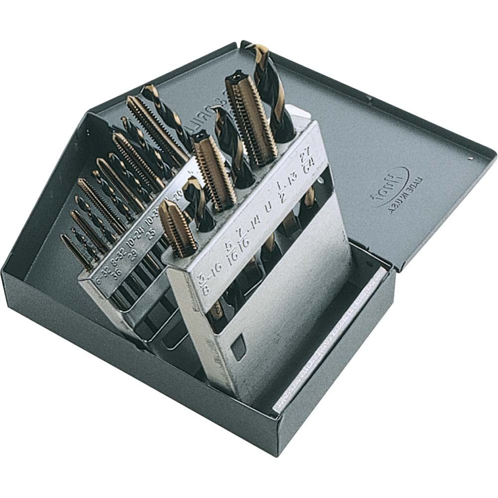 Drill Tap Set - Gray Tools 18 Piece Combination Tap And Drill Set, 259 ...
