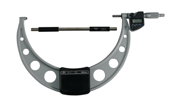 Micrometer - Mitutoyo Digital Micrometer IP65, Inch/Metric 10-11", wit ...