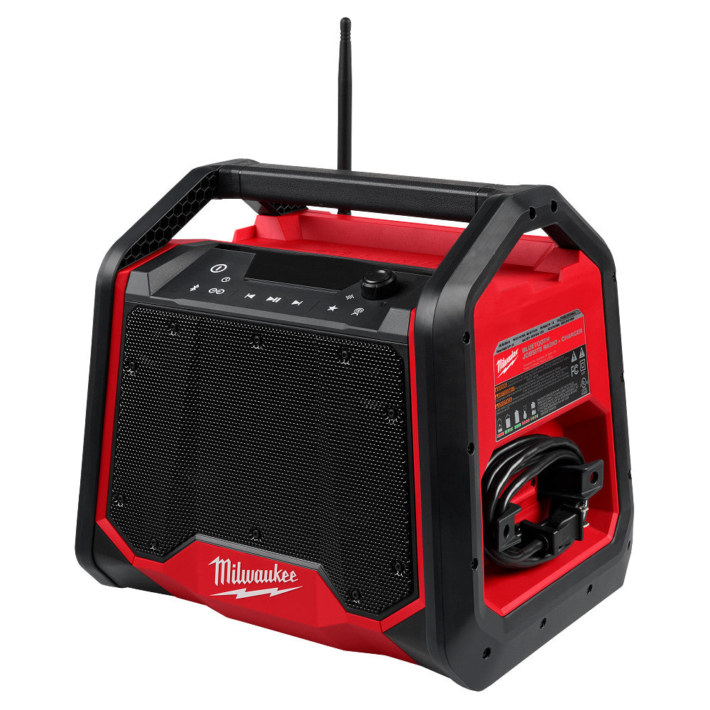 Jobsite Radio - Milwaukee M18 BLUETOOTH® JOBSITE RADIO + CHARGER, 2956 ...