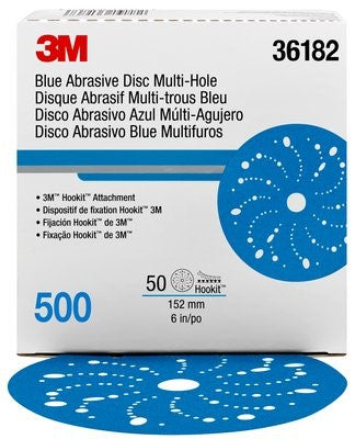 Abrasive Disc - 3M Hookit™ Blue Abrasive Disc, 321U, 500 Grit, 36182 ...