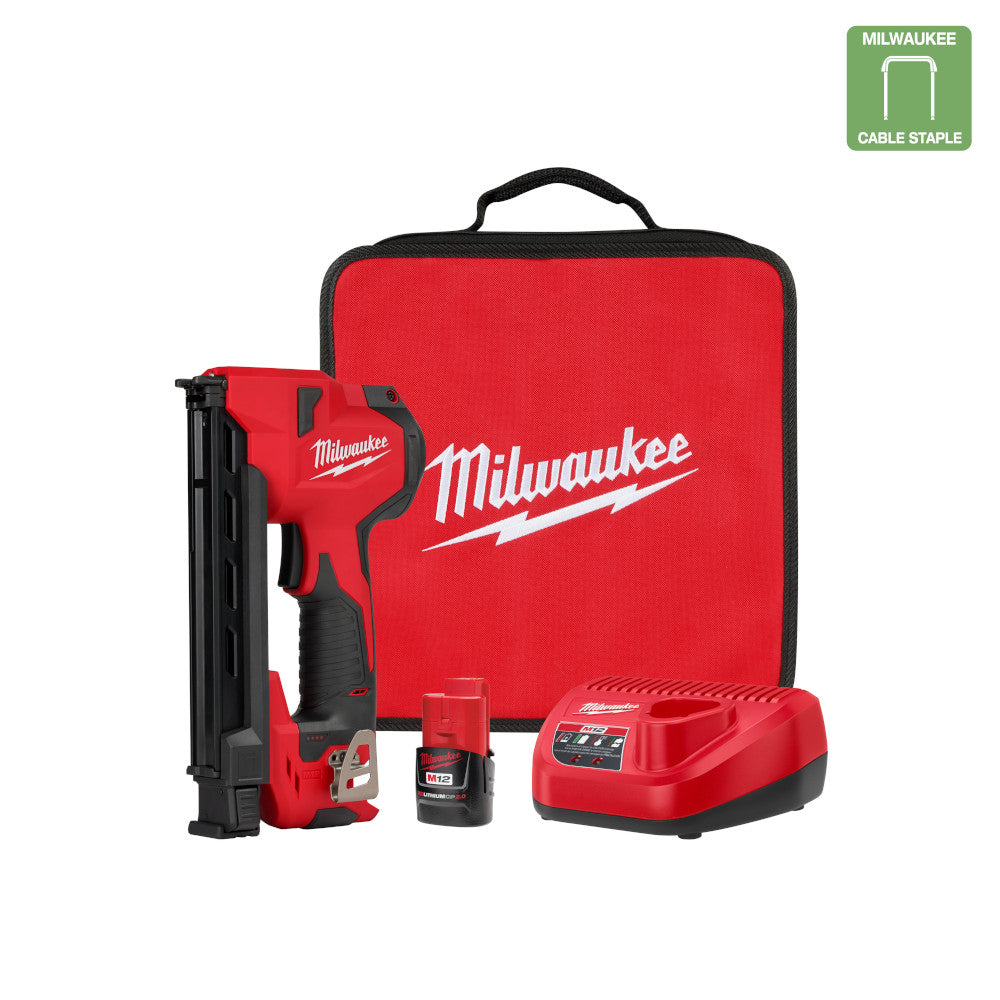 Kit d'agrafeuse de câble - Kit d'agrafeuse de câble Milwaukee M12, 244 ...