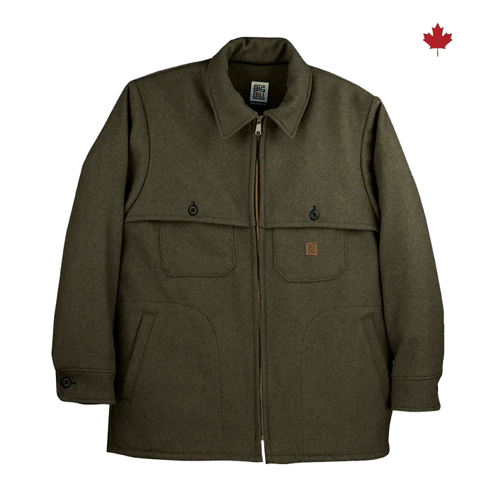 Jacket - Big Bill Green Merino Wool Jacket, 461MER🍁 – Hansler Smith