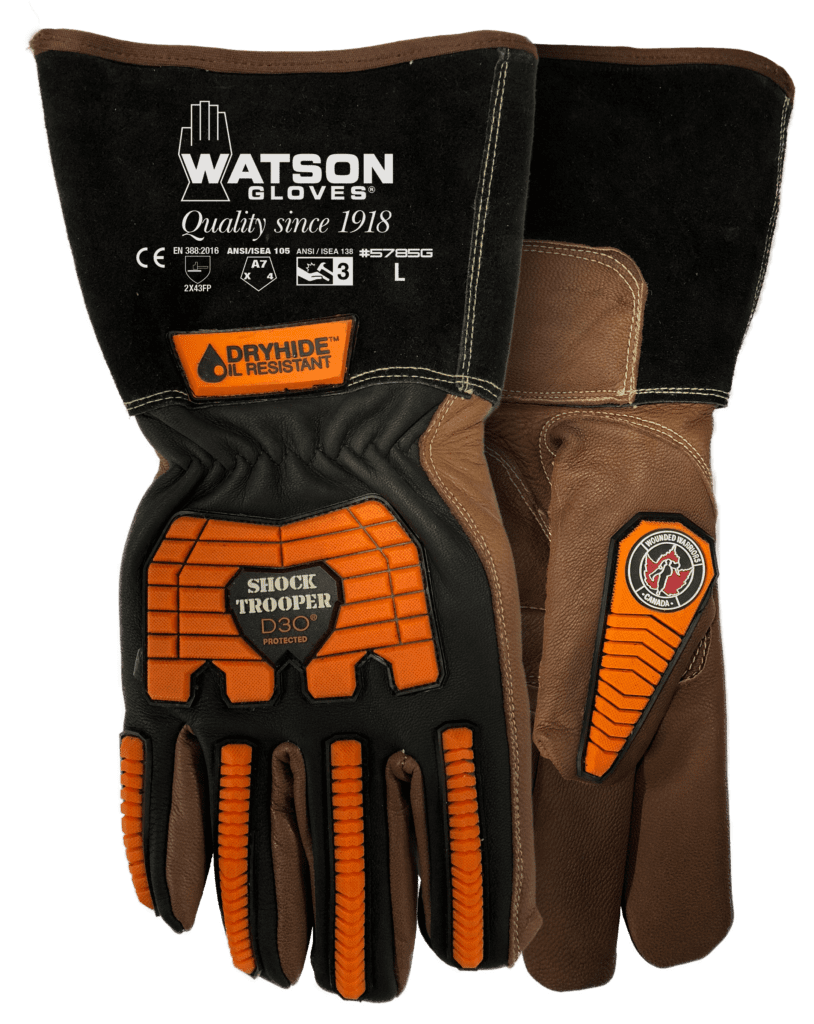 Anti Impact Gloves - Watson Gloves Shock Trooper Oil Resistant Impact ...