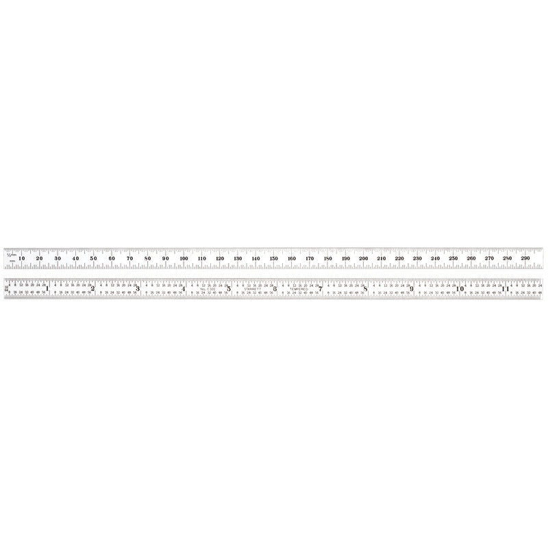 Ruler - Starrett 300mm Full-Flexible Steel Ruler, C331-300 – Hansler Smith