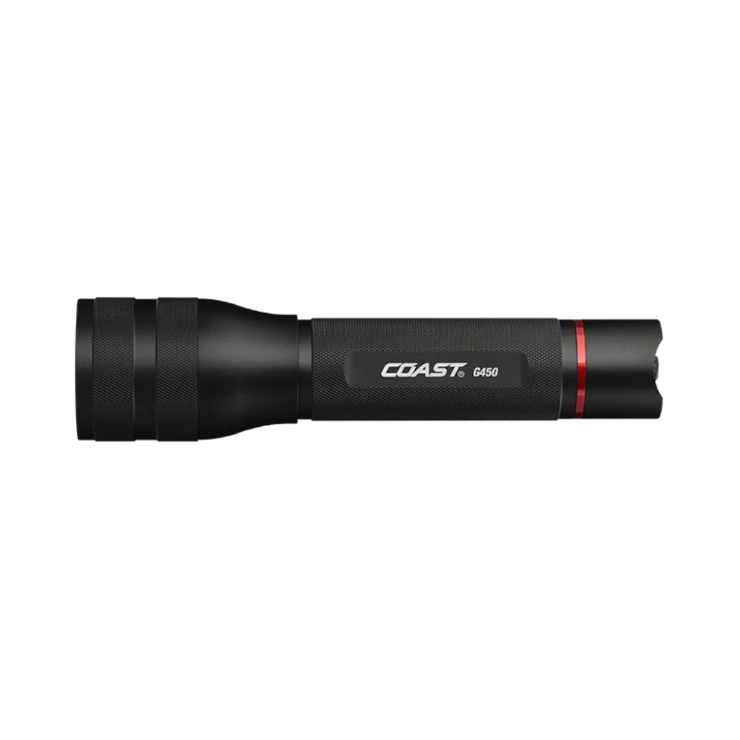 Flashlight - COAST G450 Black 2000 Lumens Pure Beam Focusing 6AA Flash ...