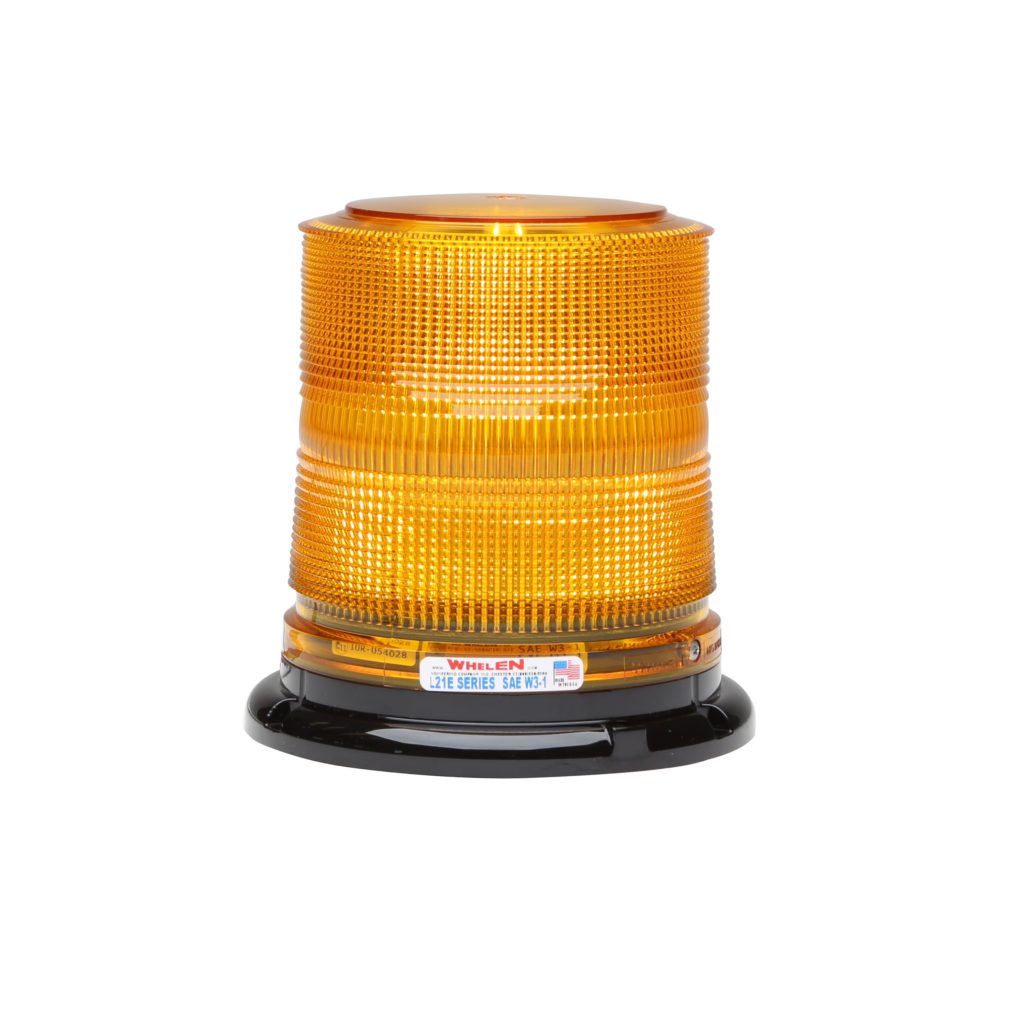 Safety Light - Whelen Beacon LED L21 12V Amber, Magnetic/Suction Cup M ...
