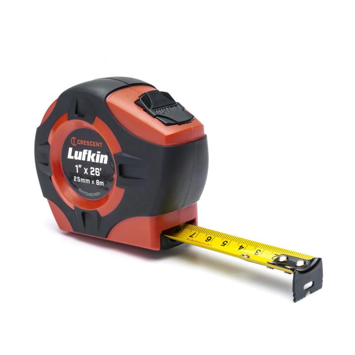 Measuring Tape - Crescent Lufkin 1 in x 26ft P1000 Series SAE/Metric Y ...