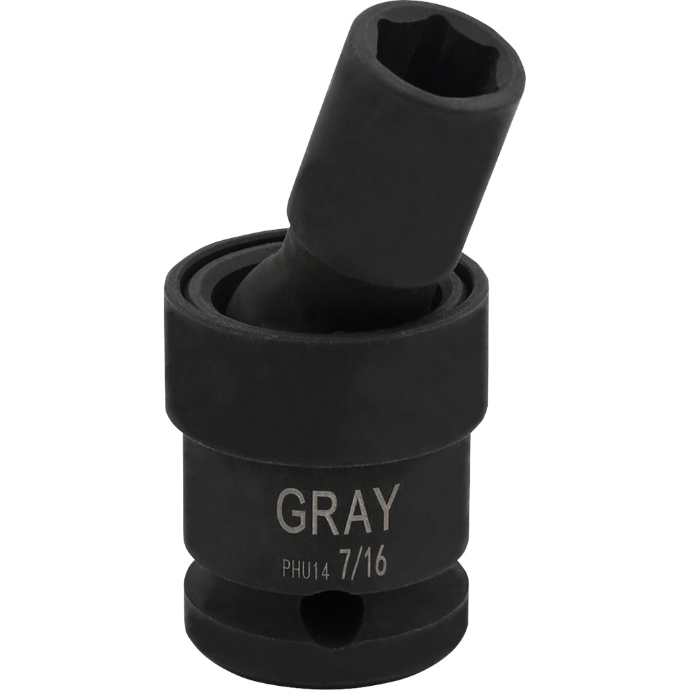 Socket - Gray Tools 1/2" Drive 6 Point Universal Joint Sockets - Impac ...