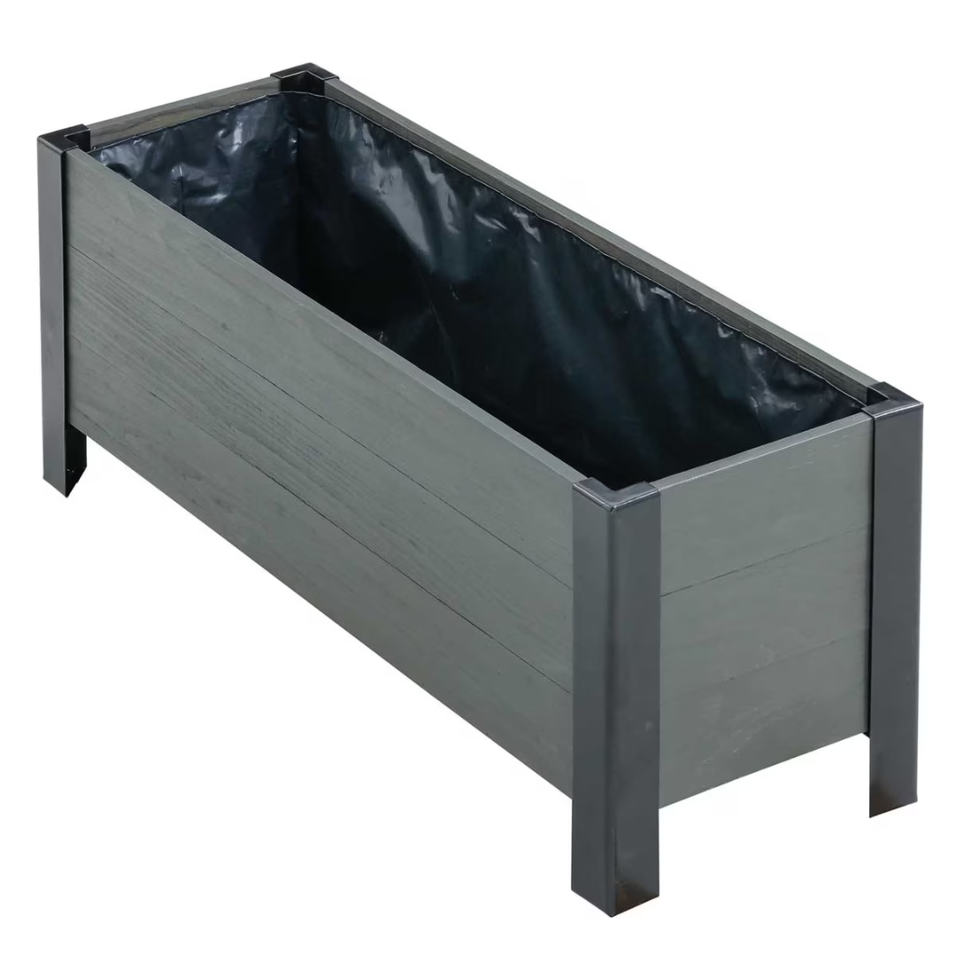 Planter - Grapevine Low-Profile Planter, FSC Recycled Wood, 37" x 12.6 ...