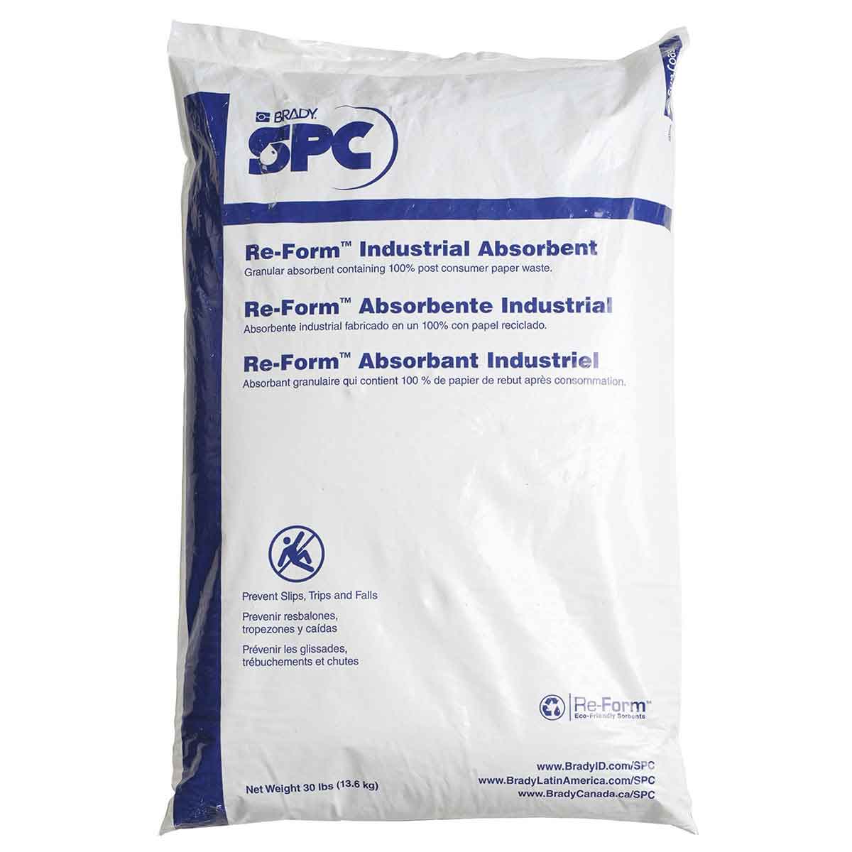Absorbent Granular - Brady Re-Form Granular Absorbent 30 lb Bags, RFGR ...