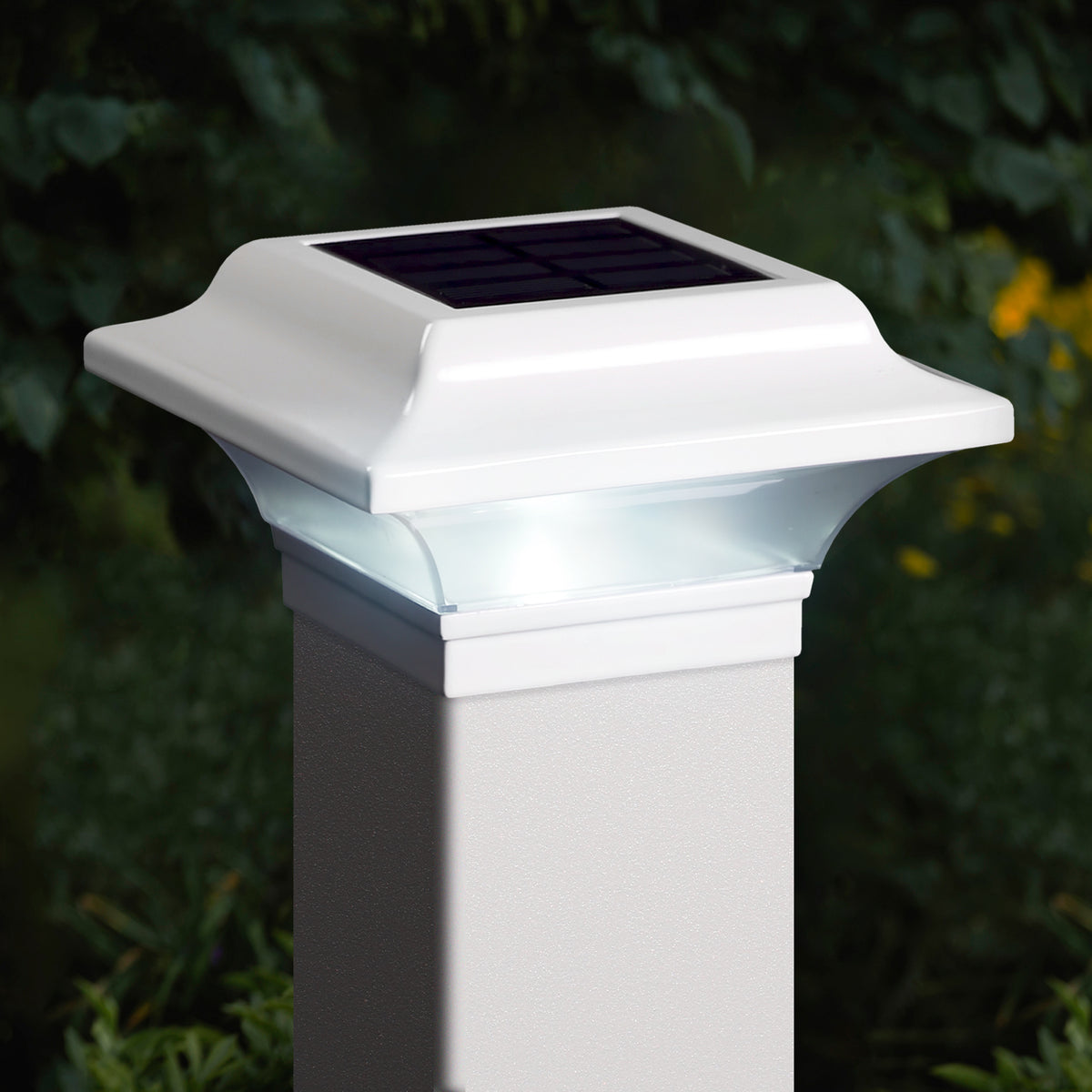 Solar Post Cap - Classy Caps 2.5X2.5 White Aluminum Imperial, SLO82W ...