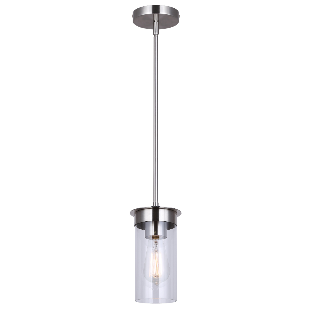 Ceiling Light - Canarm BENSON Brushed Nickel Pendant Light, IPL1205A01 ...