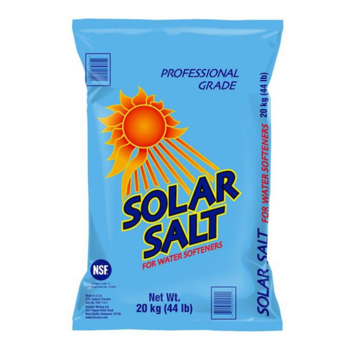 Water Softener Solar Salt - Toronto Salt & Chemicals 20 kg (44 lb) Bag ...