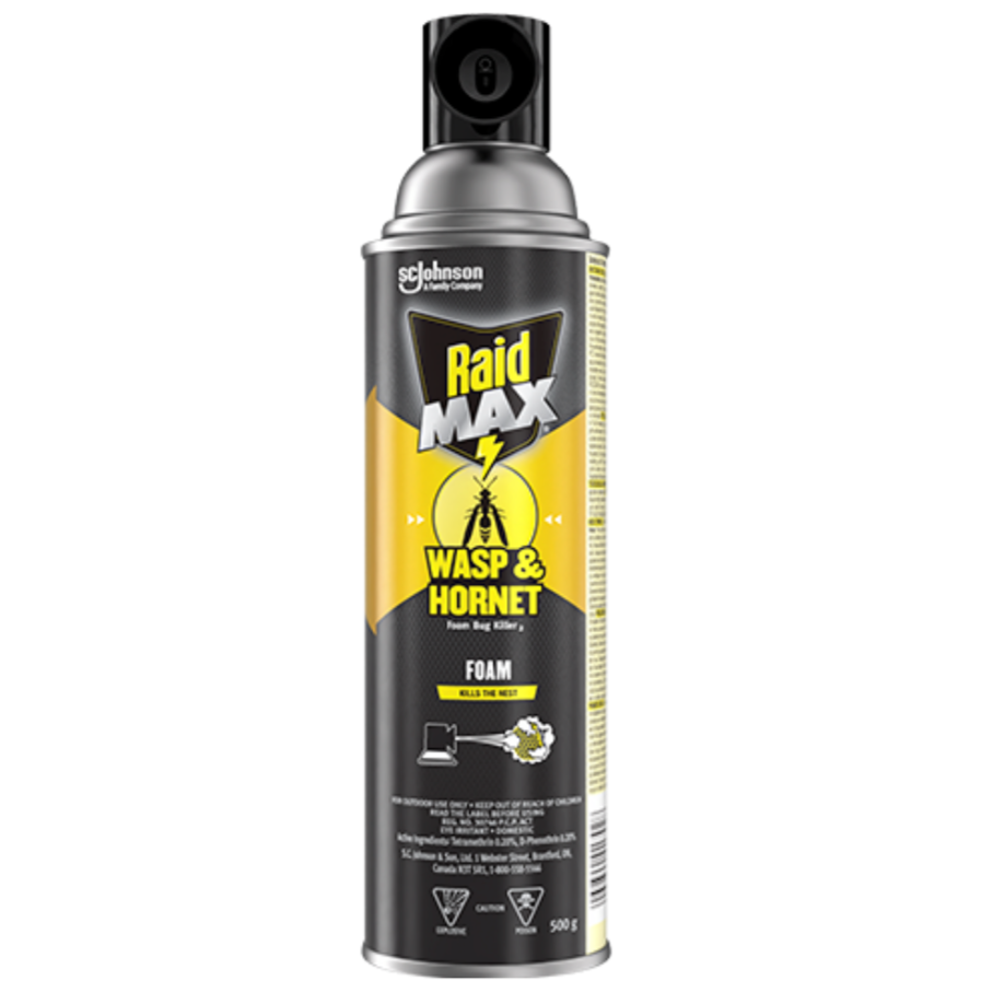 Insect Repellent - Raid Max® Wasp & Hornet Foam Bug Killer 2, SCJ-R-R7 ...