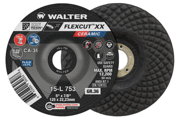 Abrasive Disc - Walter FLEXCUT™ XX Abrasive Disc, 15L743 / 15L753 / 15 ...