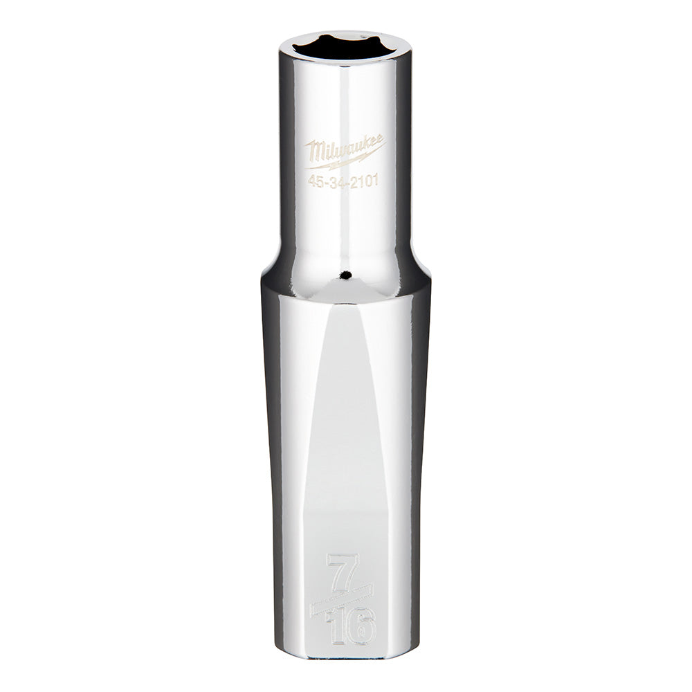 Sockets - Milwaukee 1/2" Drive 7/16" Deep Socket, 45-34-2101 – Hansler ...