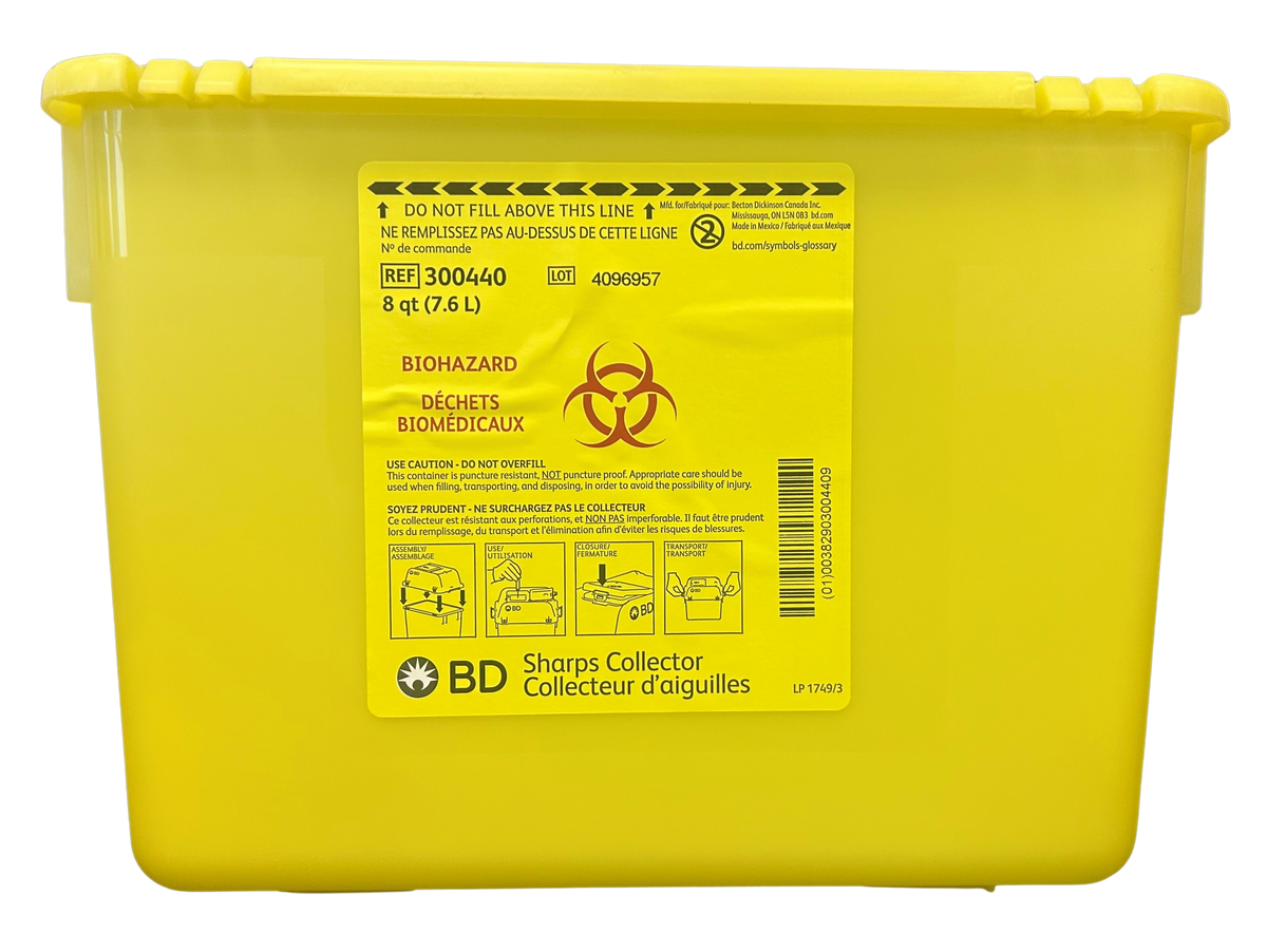 Sharps Container - Safecross Collector Container (7.8 L), 14542 ...