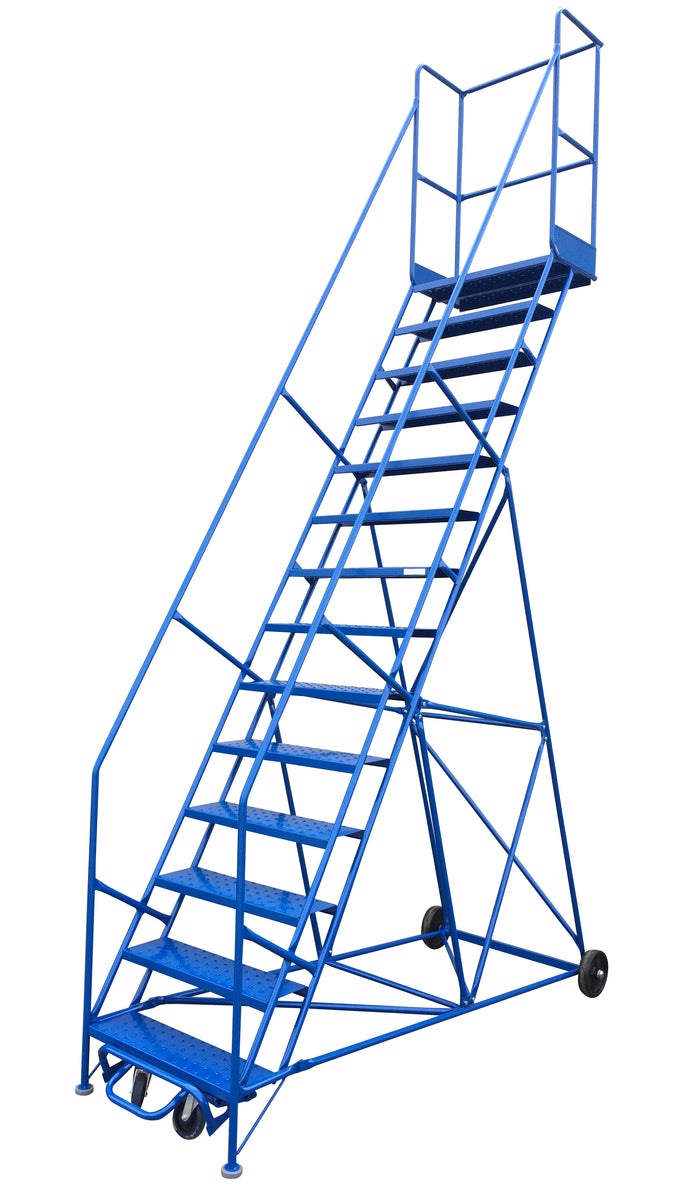 Ladder - Canway Mobile Ladder Stand 14 Step 14H – Hansler Smith