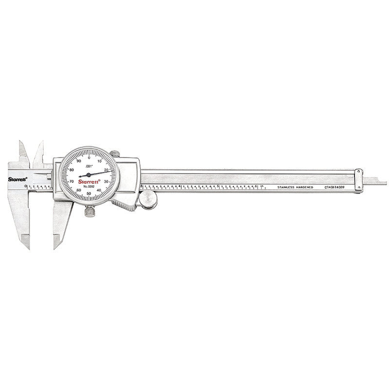 Dial Caliper - Starrett Stainless Steel 6" Dial Caliper, 3202-6 ...