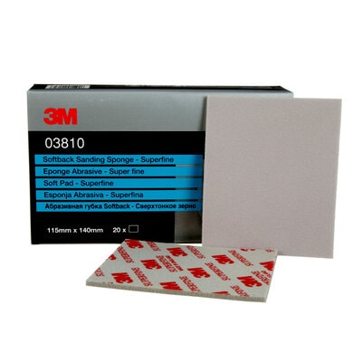 Hand Pad - 3M Softback Sanding Sponge Superfine-500/600, 4.5" x 5.5 ...