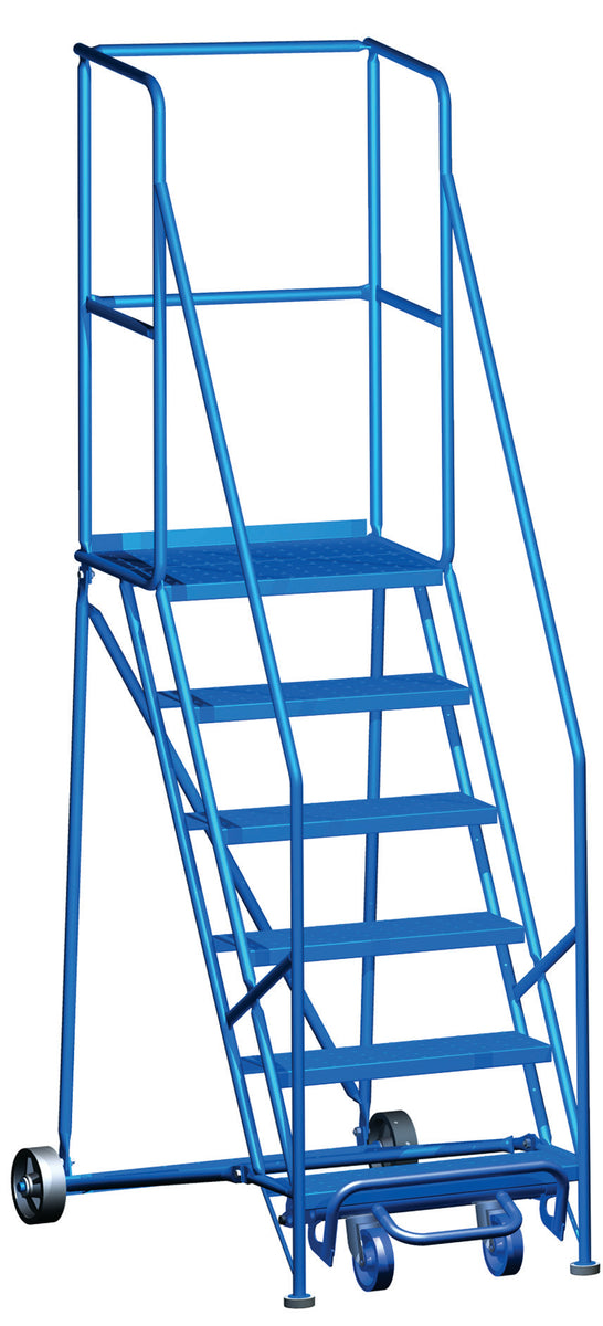 Ladder - Canway Mobile Ladder Stand with Front Walk Through 6 Step 6H ...