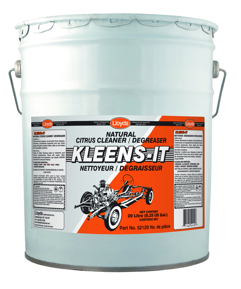 Degreaser - Lloyds Kleens-It Citrus Base Cleaner Degreaser, Various Si – Hansler Smith