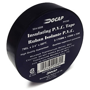 Tape - DOCAP Insulating Electrical Tape, 554-500B – Hansler Smith
