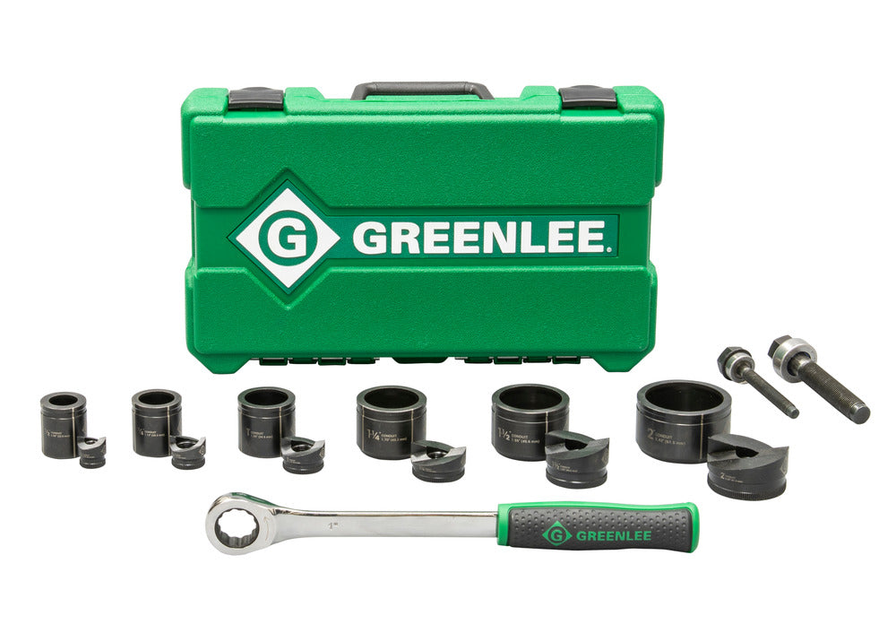 Tools - Greenlee Knockout Kit with Ratchet SlugBuster® 1/2" to 2", 723 ...