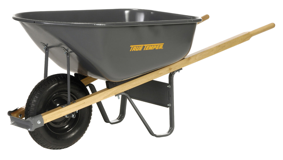 Wheelbarrow - Garant True Temper Wheelbarrow with 6 CU FT Steel Tray 0 ...