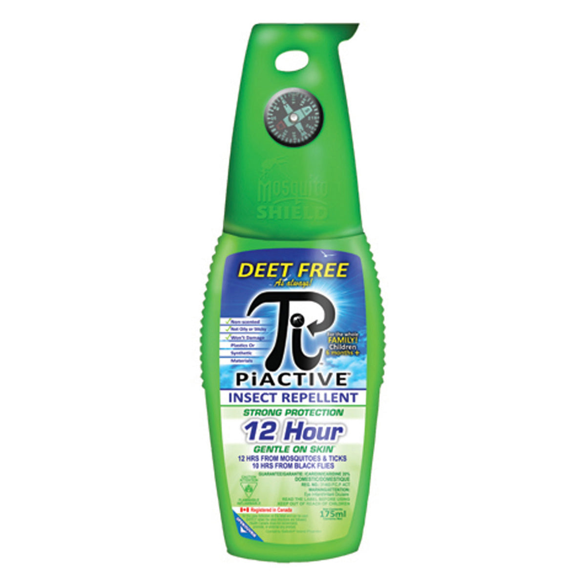Insect Repellent - Mosquito Shield Piactive™ Deet-Free Bug Spray FAMS0 ...