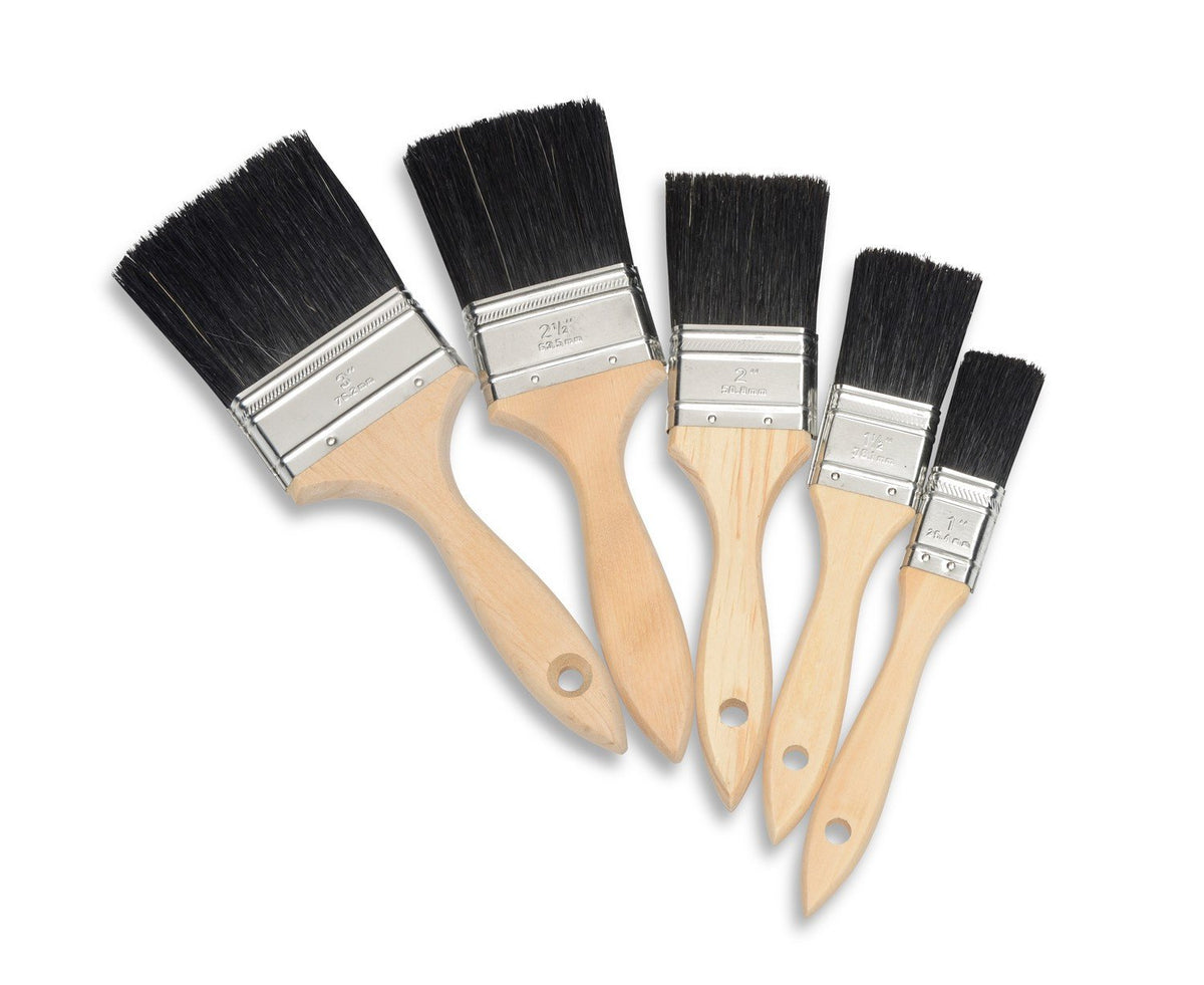Paint Brush - Tuff Grade Wood Handle, Black Bristle TGB Various Sizes ...